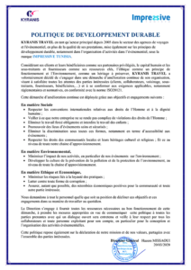 Politique développement durable Impressive Tunisia